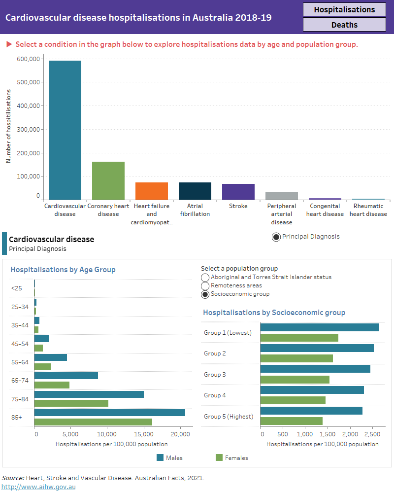 Heart, stroke and vascular disease—Australian facts, Explore the data ...