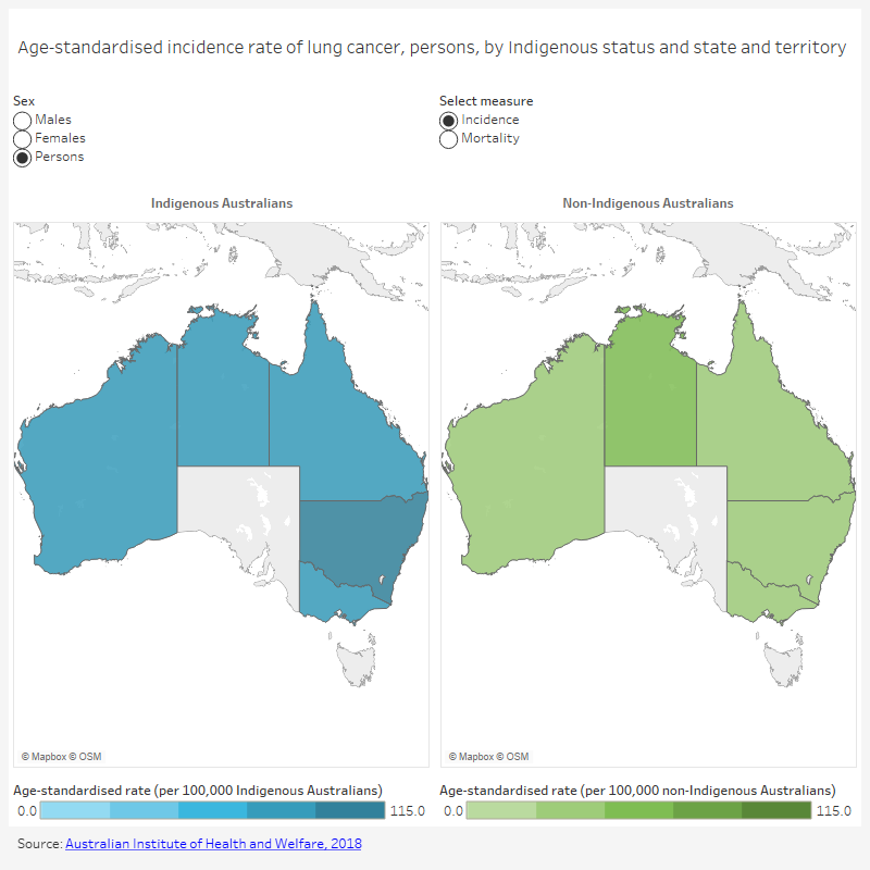 Cancer in Aboriginal & Torres Strait Islander people of Australia, Lung ...