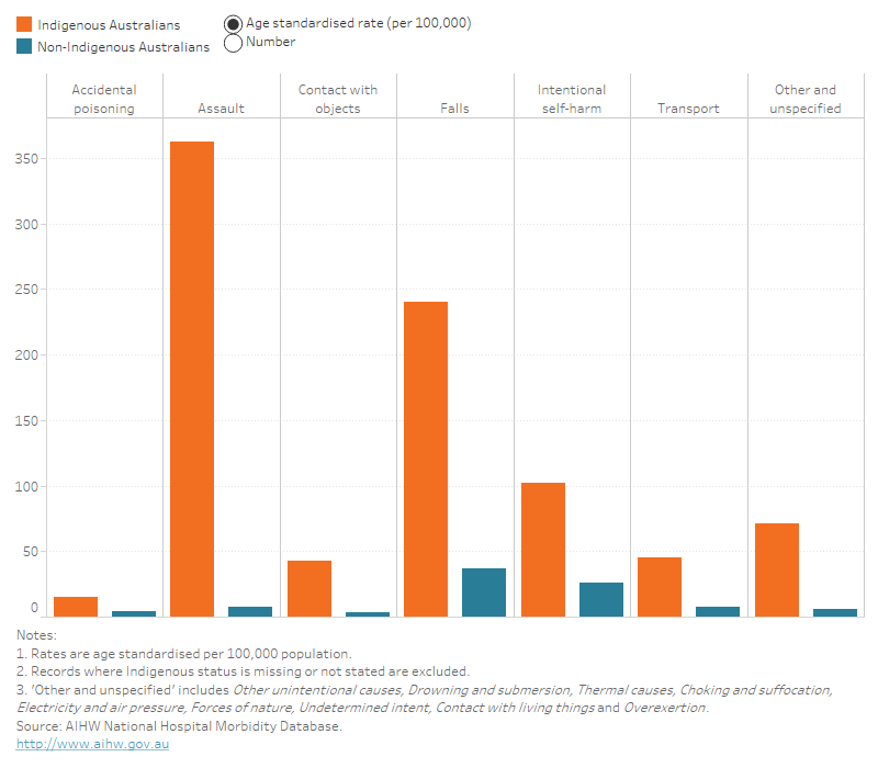 Alcohol-related injury: hospitalisations and deaths, 2019–20, Priority ...