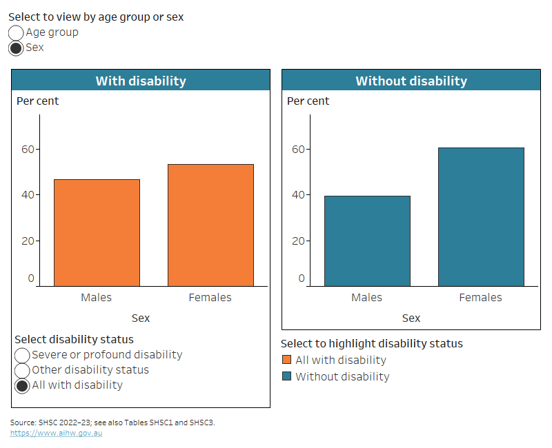 People with disability in Australia, Homelessness services - Australian ...