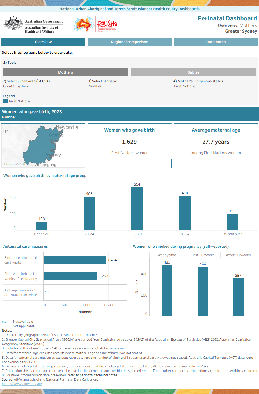 Urban Aboriginal and Torres Strait Islander Health Equity Dashboards ...